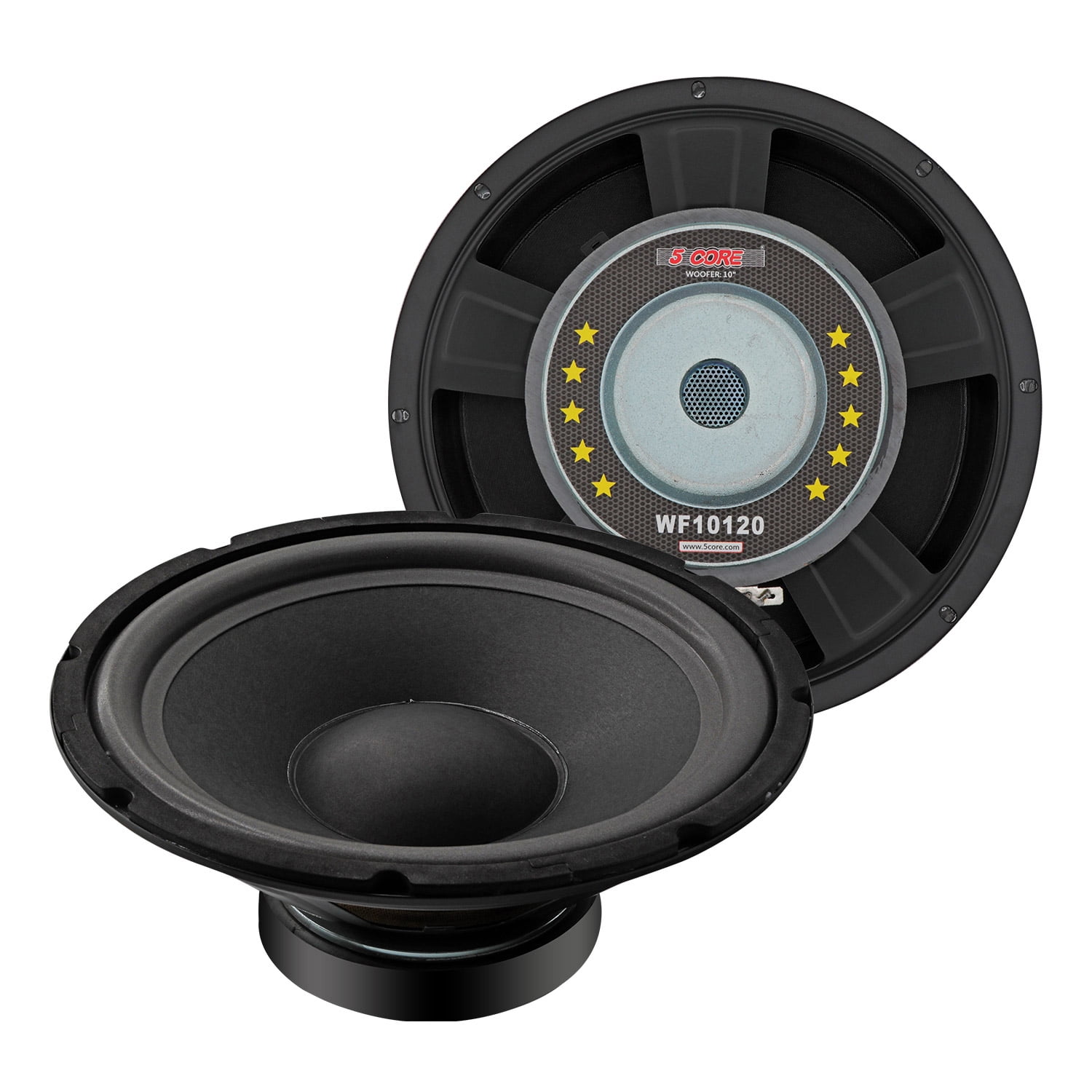 5 Core 10 Inch Woofer 1Pc 750W PMPO Subwoofer Speakers 75W RMS Raw ...