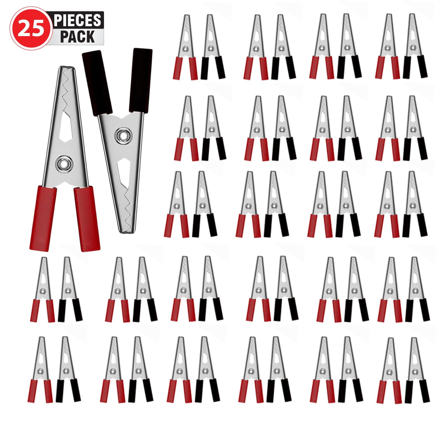 5 Core Alligator Clips Electrical Small Metal Battery Jumper Clamps ...