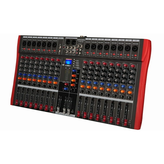 16 Channel Audio Mixer with Bluetooth and USB Sound Board Console ...