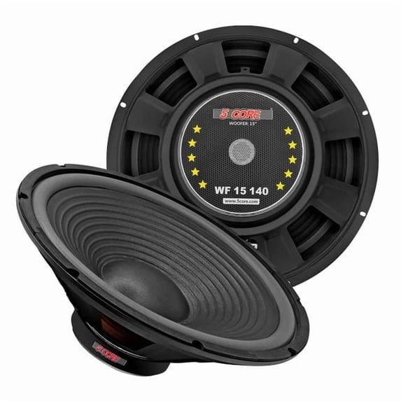5 Core D01027RU96T 15 in. Guitar Speaker Replacement 450W 4 ohm Low ...