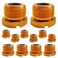 5 Core D0102HEG1RP Gold Mic Stand Adapter 0.625 Male to 0.375 in ...