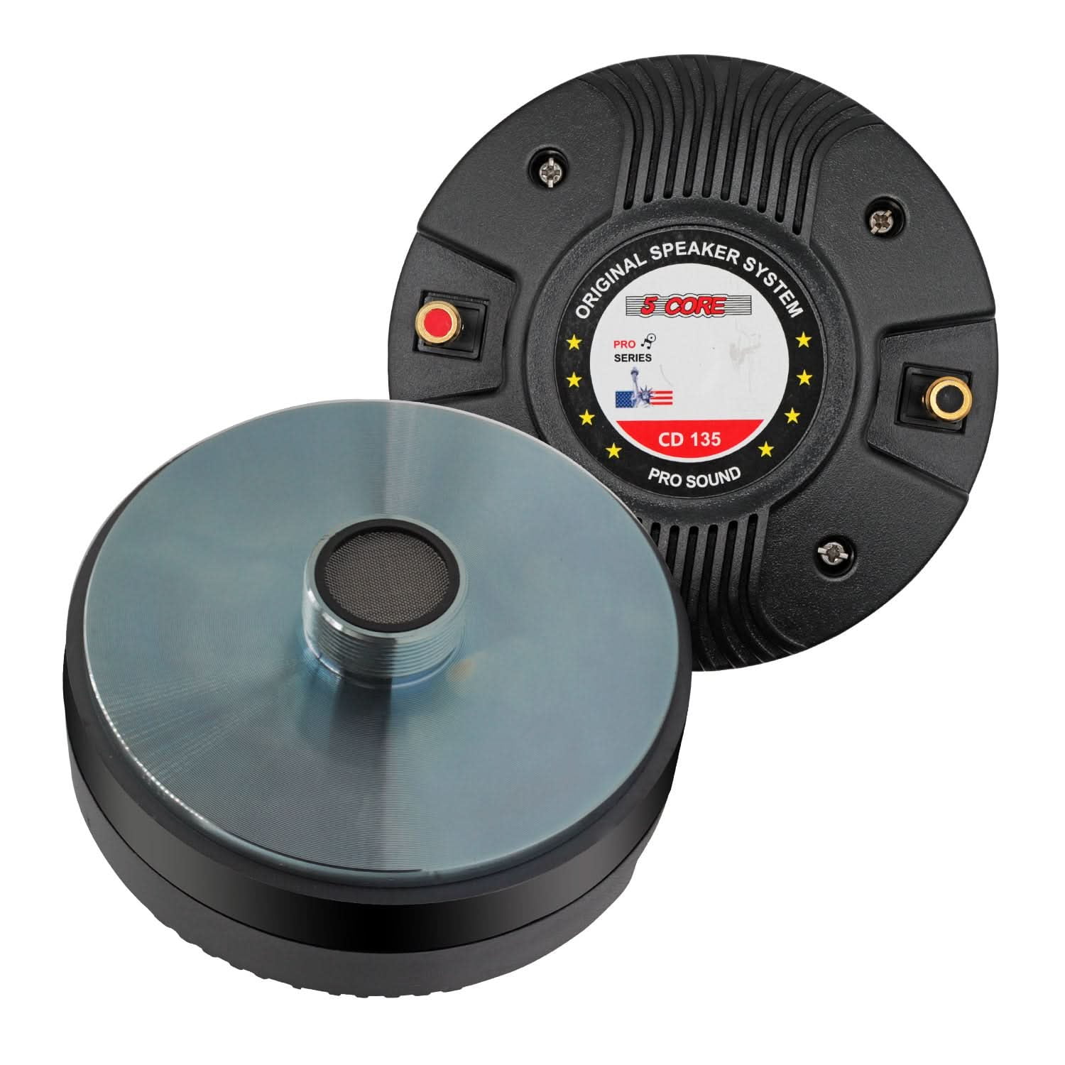 5 Core Compression Driver 135W RMS 8 Ohm Titanium Horn Throat Tweeter ...