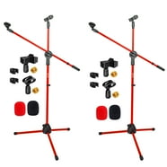 Hercules MS120B Lo-Pro Short-Boom Microphone Stand with EZ Clip ...