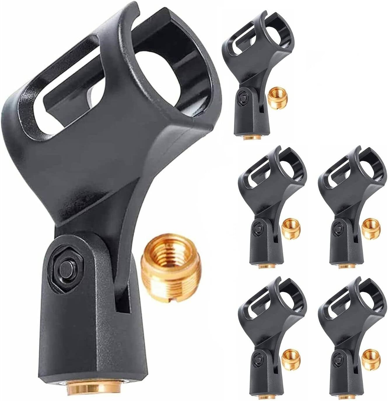 5 Core Microphone Mic Clip Holder for Mic Stand Universal Adjustable ...
