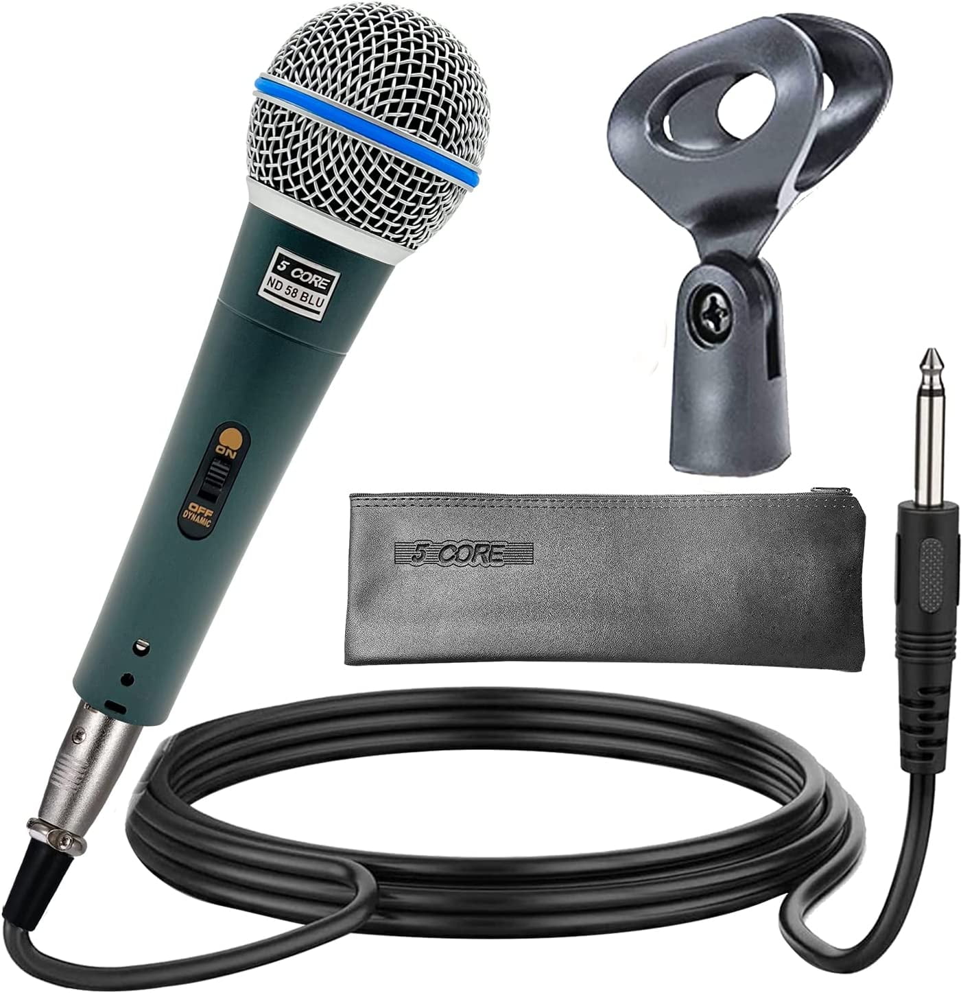 5 Core Premium Vocal Dynamic Cardioid Handheld Microphone Neodymium ...