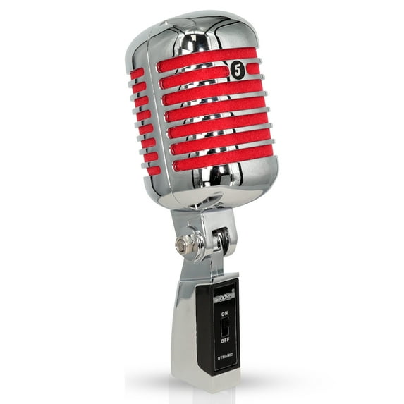 5 Core Professional Vintage Microphone for Singing, Dynamic Super ...