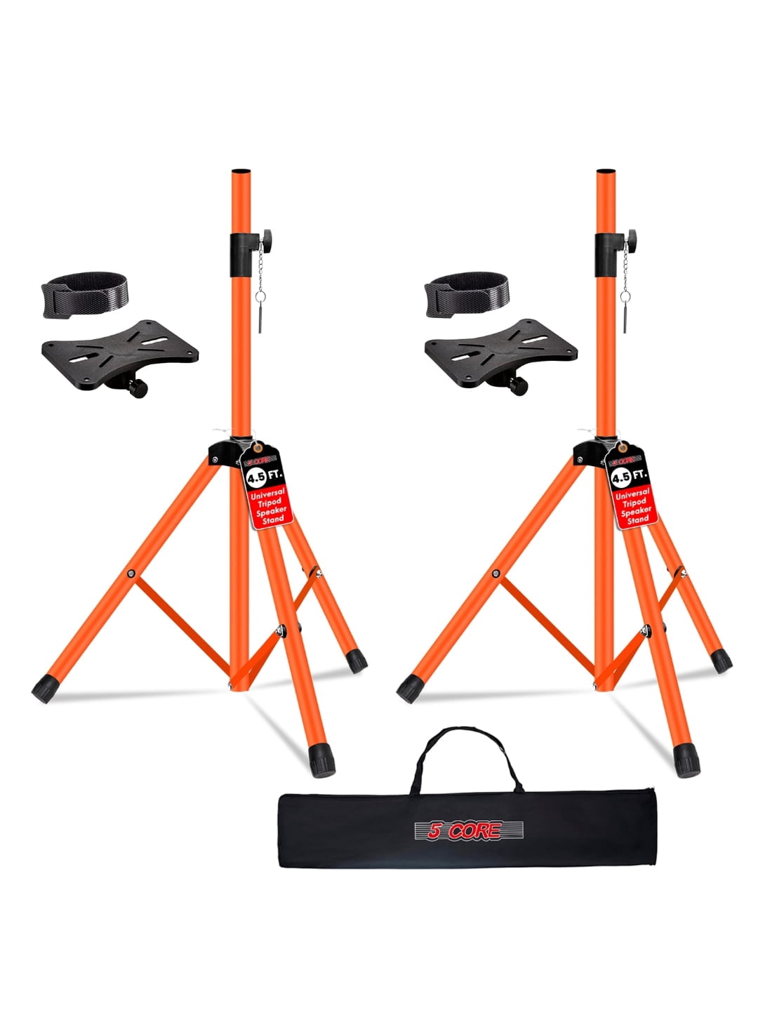 5 Core Speaker Stand Pair Adjustable 31 to 54" PA DJ Tripod Stands ...