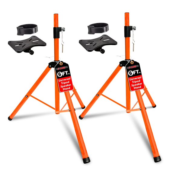 5 Core Speaker Stand Pair Adjustable Heavy Duty PA DJ Tripod Studio ...