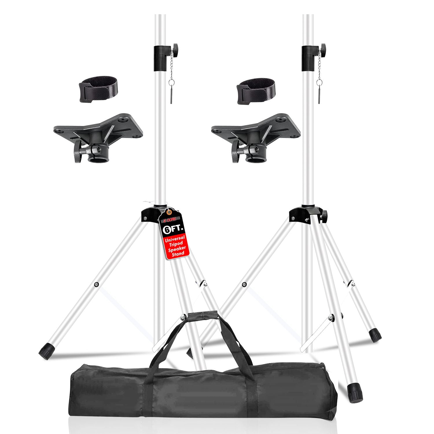 5 Core Speaker Stand Tripod Floor Heavy Duty Adjustable Up to 72 Inch ...