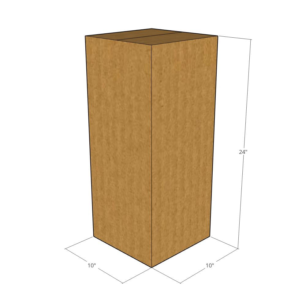5 Corrugated Boxes 10x10x24 32 ECT - New for Packing or Shipping Needs ...
