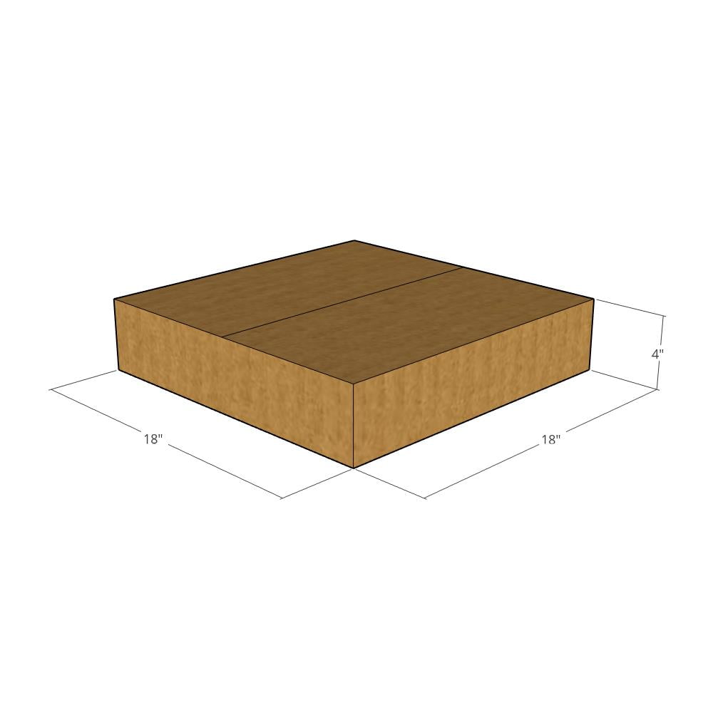 Walmart 5 Single Wall Recycled Corrugated Moving Boxes 18x18x4 32 ECT ...