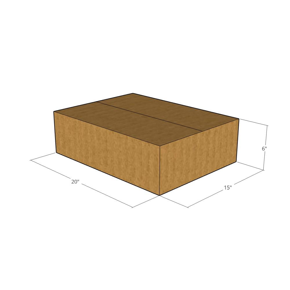 5 Corrugated Boxes 20x15x6 32 ECT - New for Packing or Shipping Needs ...