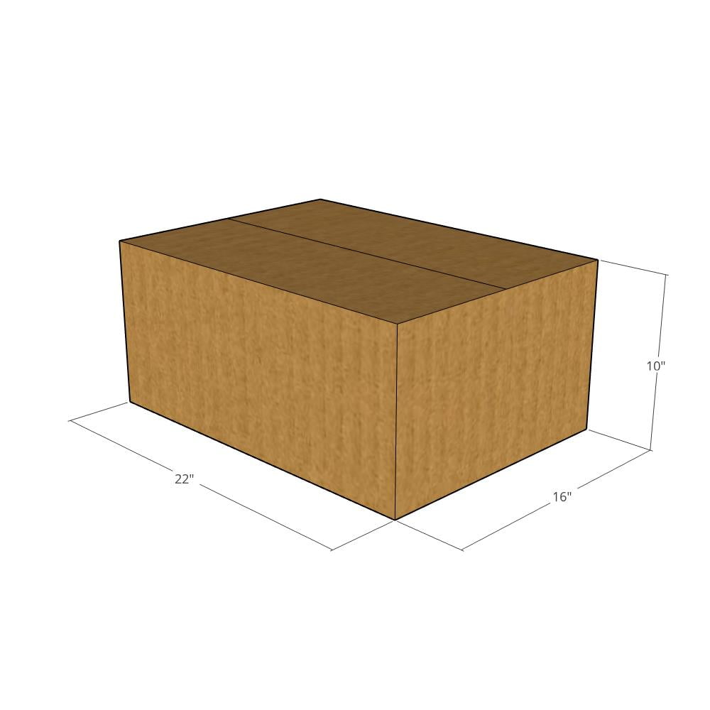 5 Corrugated Boxes 22x16x10 32 ECT - New for Packing or Shipping Needs ...