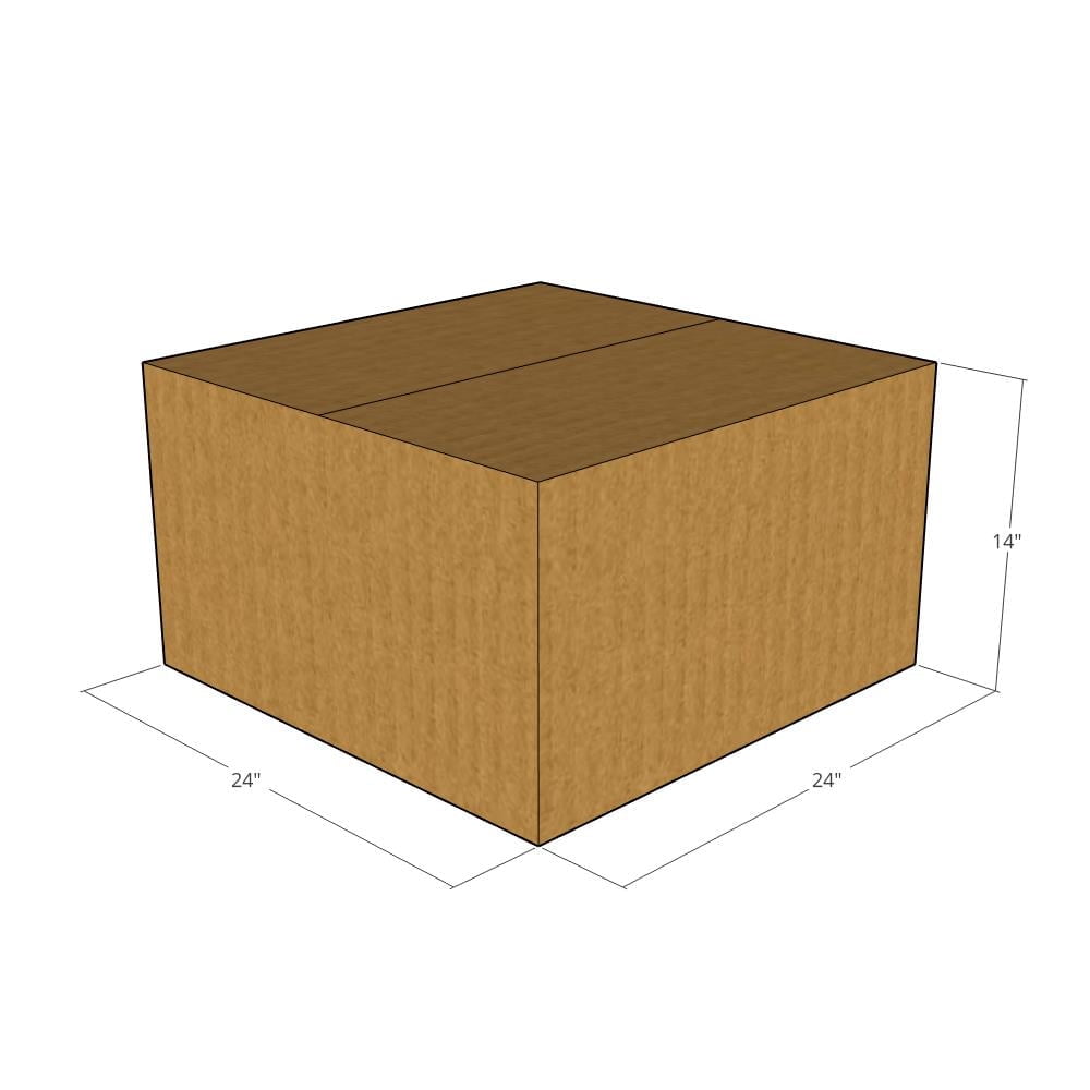 5 Corrugated Boxes 24x24x14 32 ECT - New for Packing or Shipping Needs ...