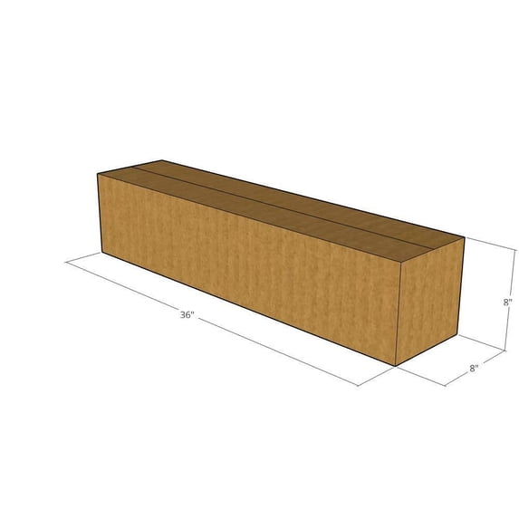 5 Moving Kraft Corrugated Boxes 36x8x8 32 ECT - New Bulk Supplies for ...