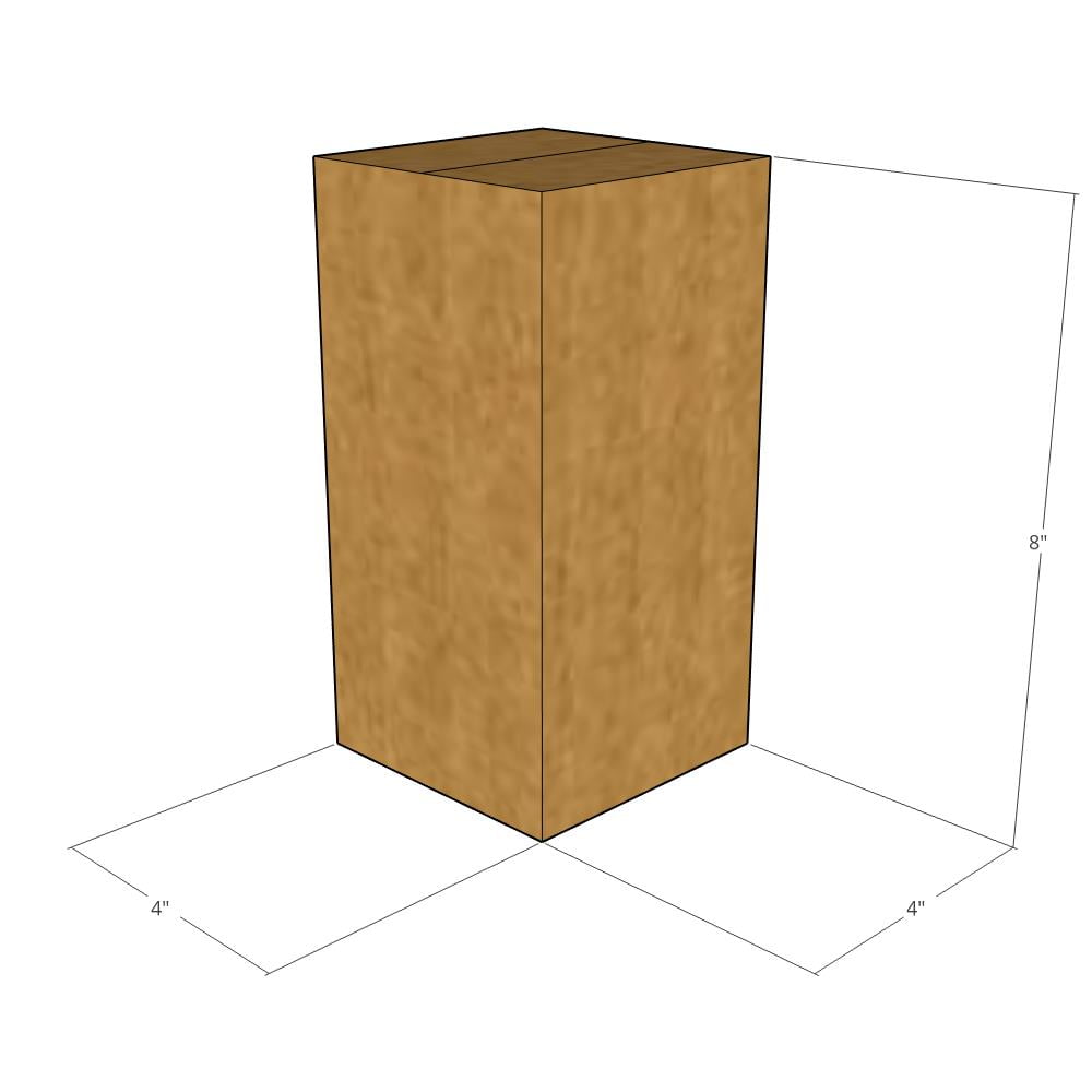 5 Corrugated Boxes of 4x4x8 32 ECT - New for Packing or Shipping Needs ...