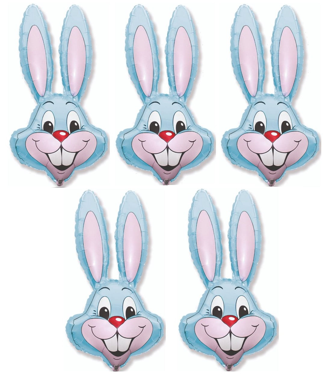 DalvayDelights Light Pastel Blue Bunny Balloon, 37 Inches, Easter Basket Party Decoration ...