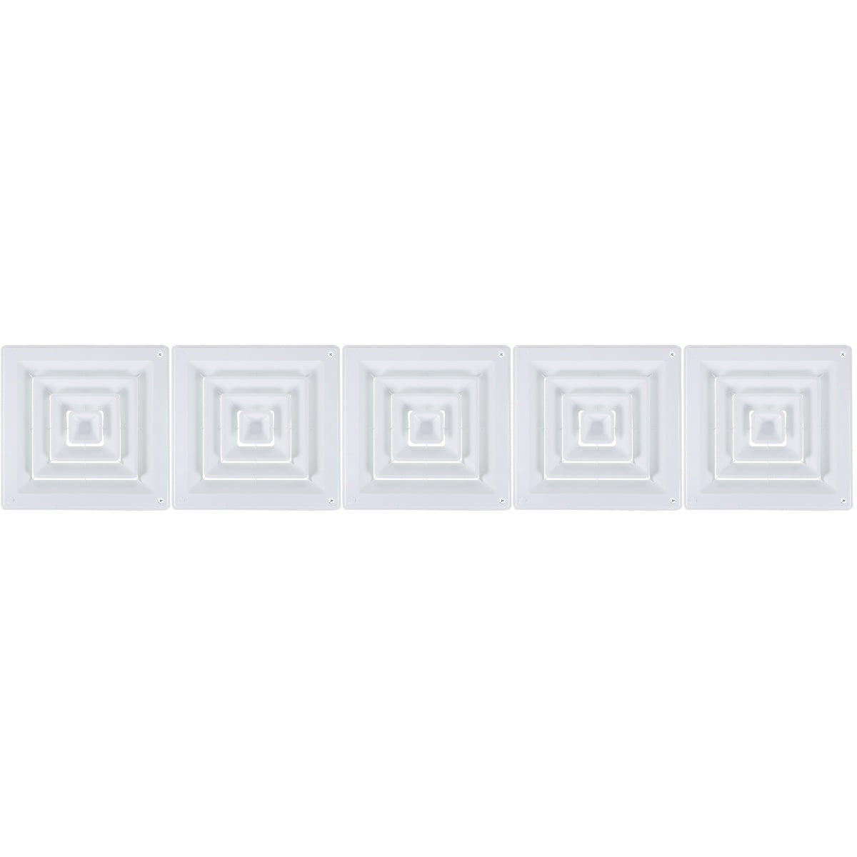 5 Count Air Conditioning Power Grille Worn Air Supply Grille White ...