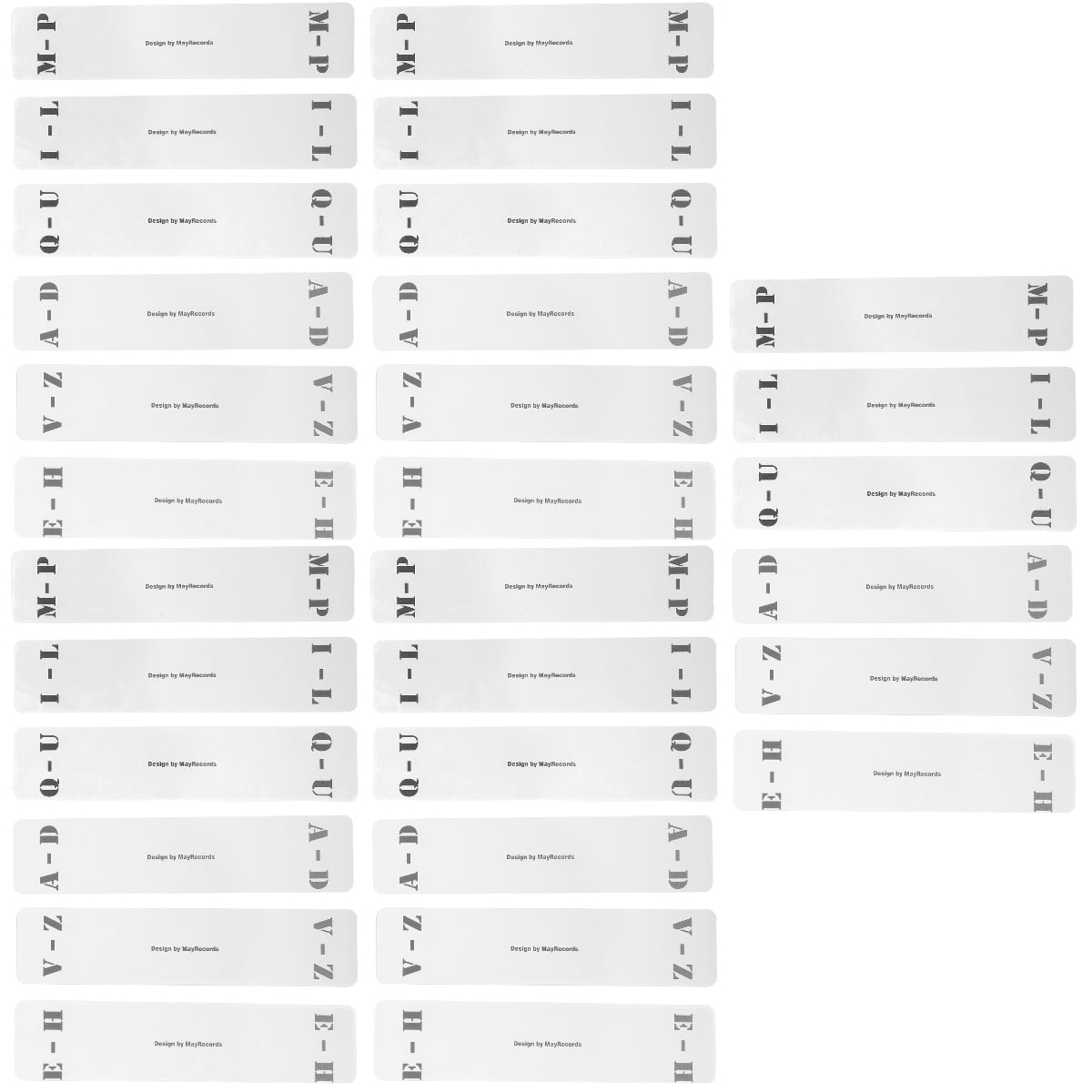 5 Count Album Dividers for Vinyl Record Sorting Card Collection ...