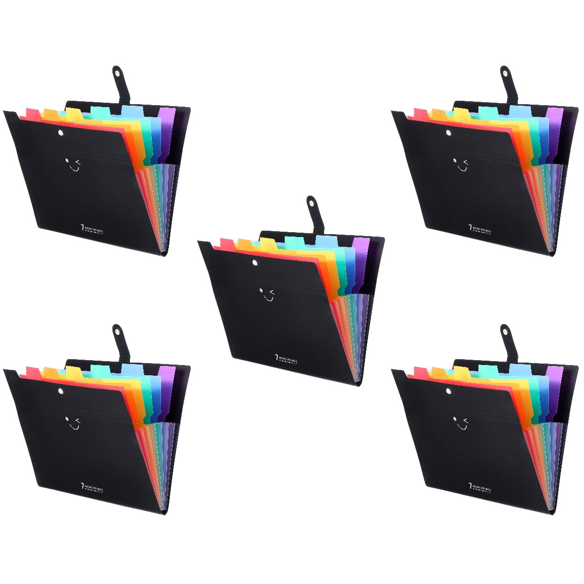 5 Count Alphabetical Organizer Plaid Accordion Bag Student 32.50X25 ...