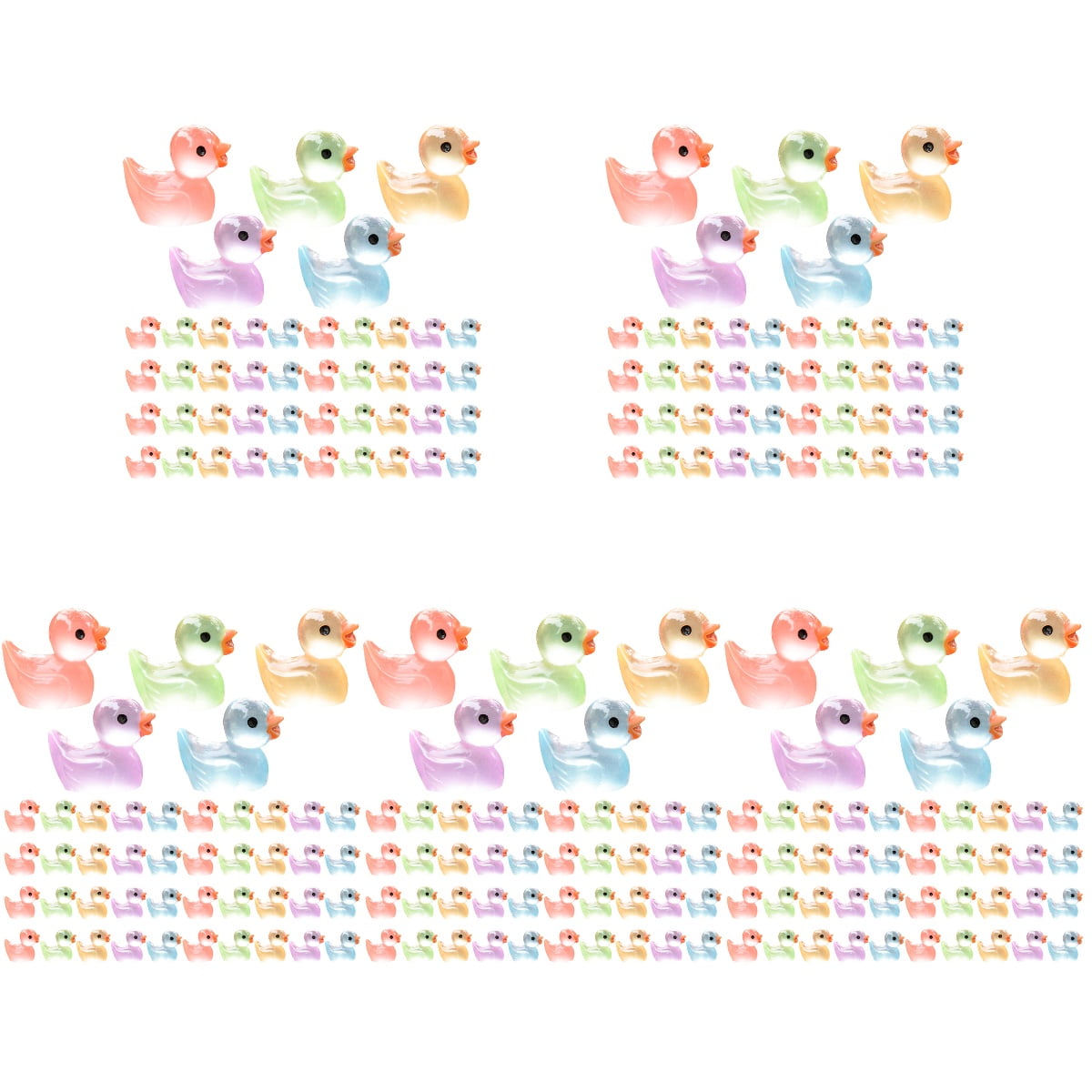 5 Count Banana Duck Simulation Model Garden Items Pond Mini Decoration ...