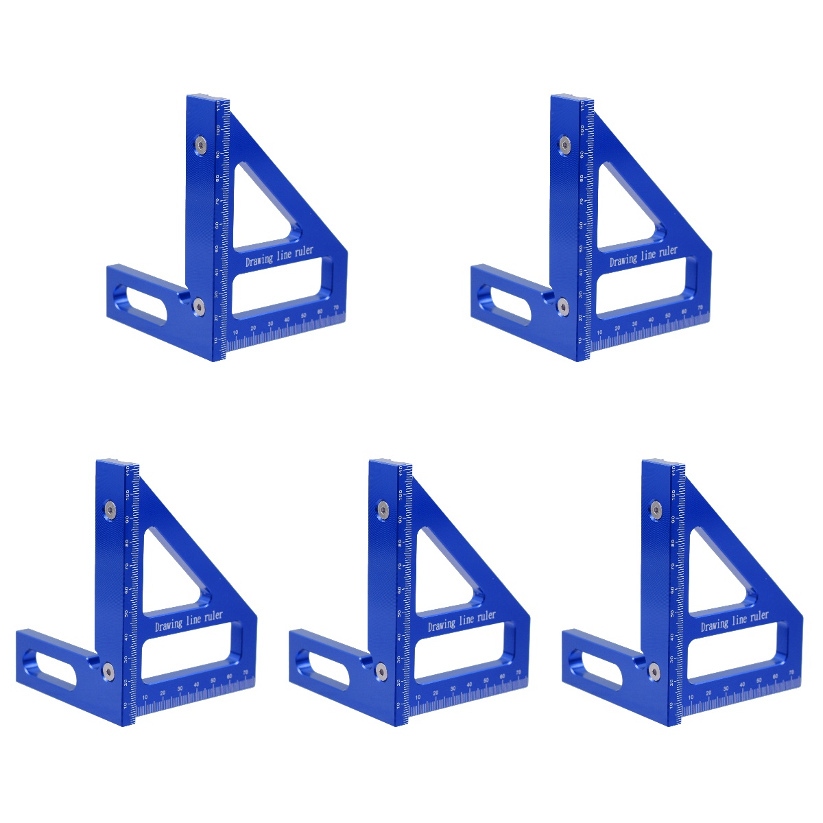 5 Count Bevel Metric Ruler Carpentry Triangle - Walmart.com