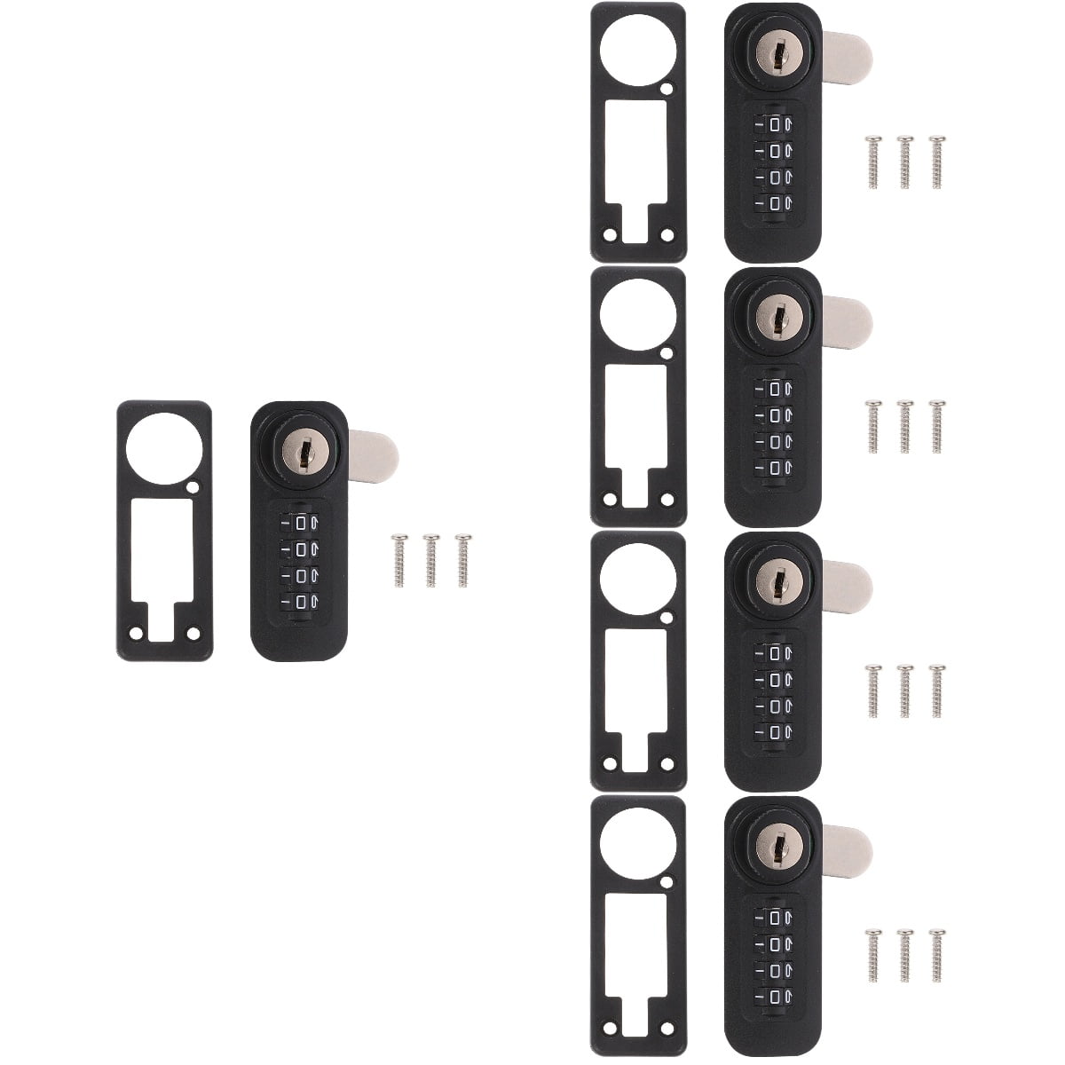 5 Count Cabinet Universal 4- Mechanical Password Locker - Walmart.com