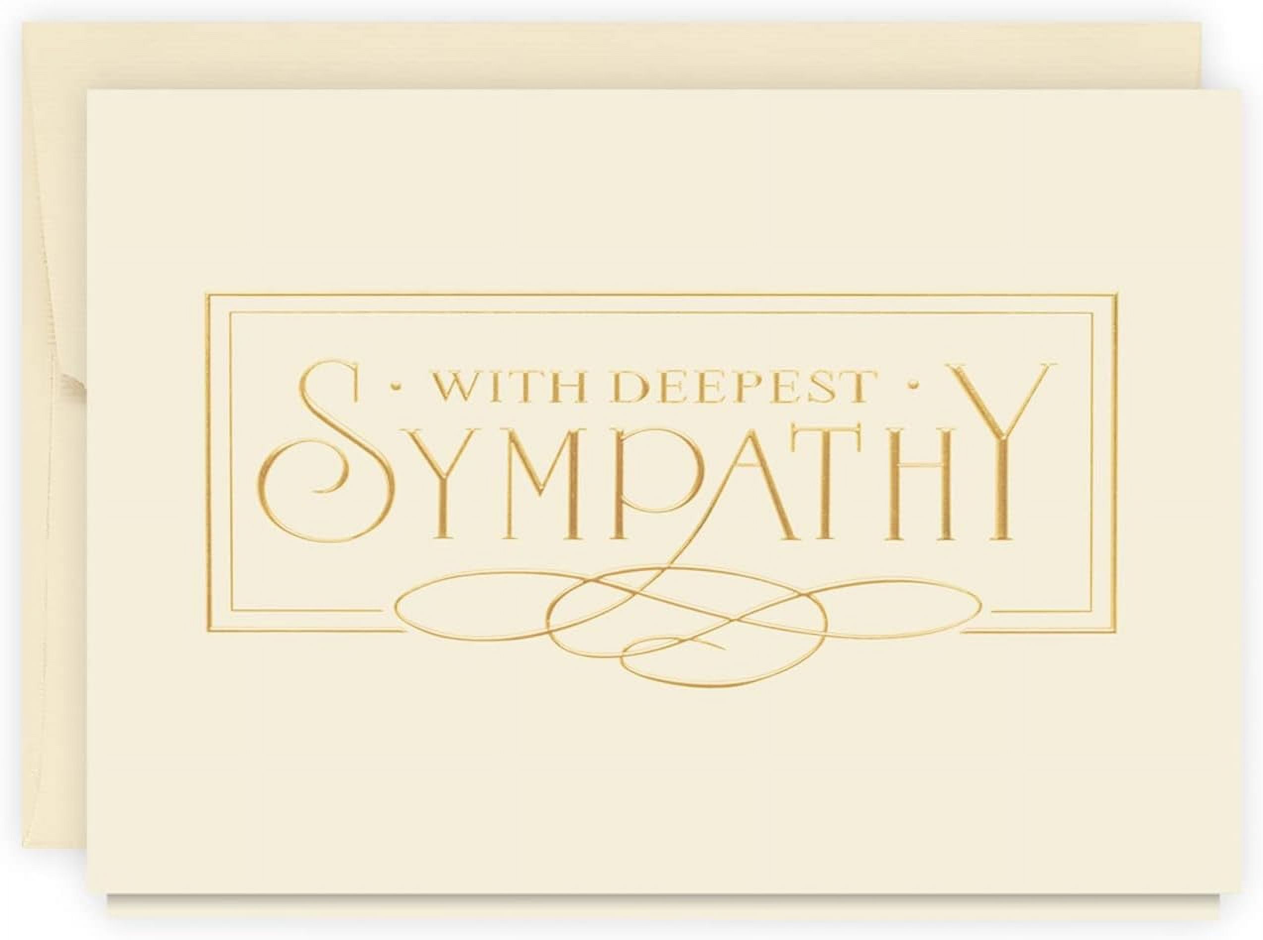 5 Count Card Pack, Sympathy Cards with Pearl Lined Envelopes (With ...