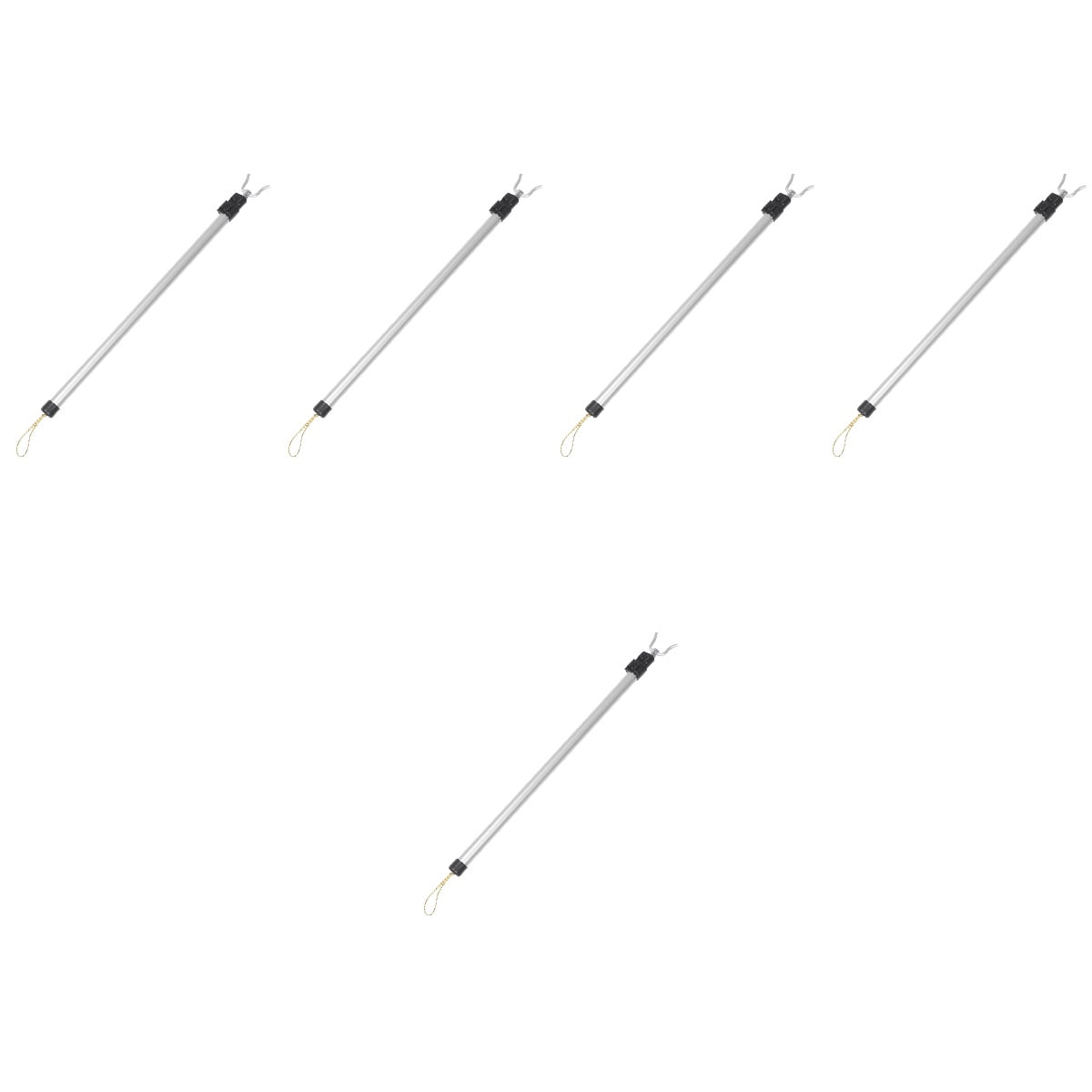 5 Count Clothes Reaching Pole Line Poles Props Telescopic Rail ...