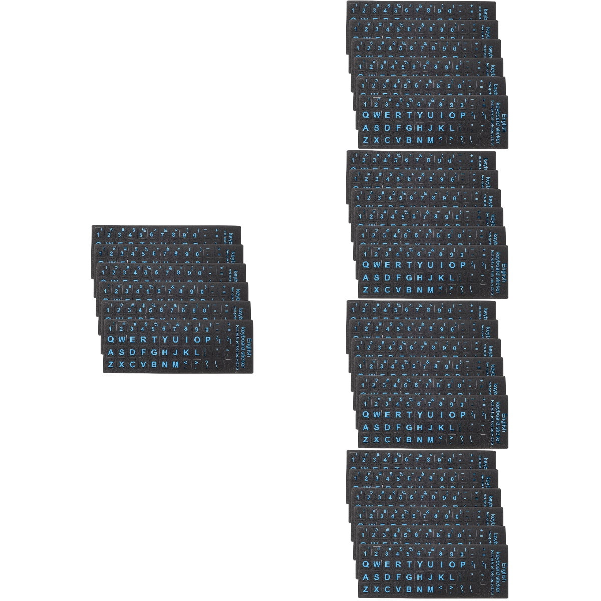 5 Count Computer Keyboard Replacement Stickers English Letter - Walmart.com
