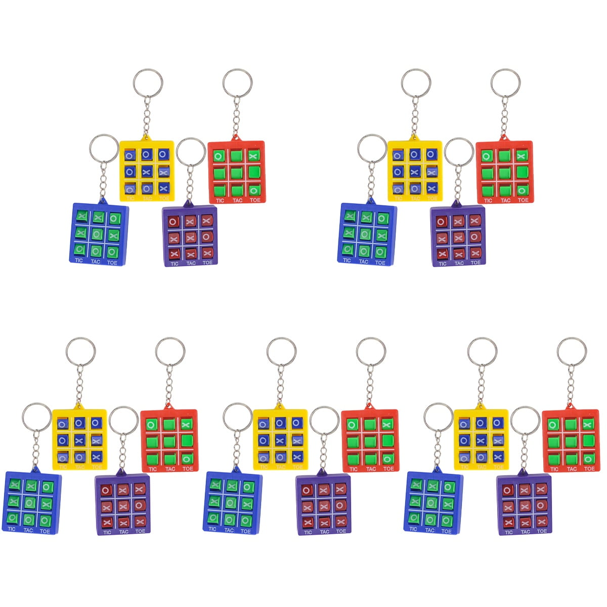 5 Count Cool Keychain Fidget Games Keychains for Kids Child Travel ...