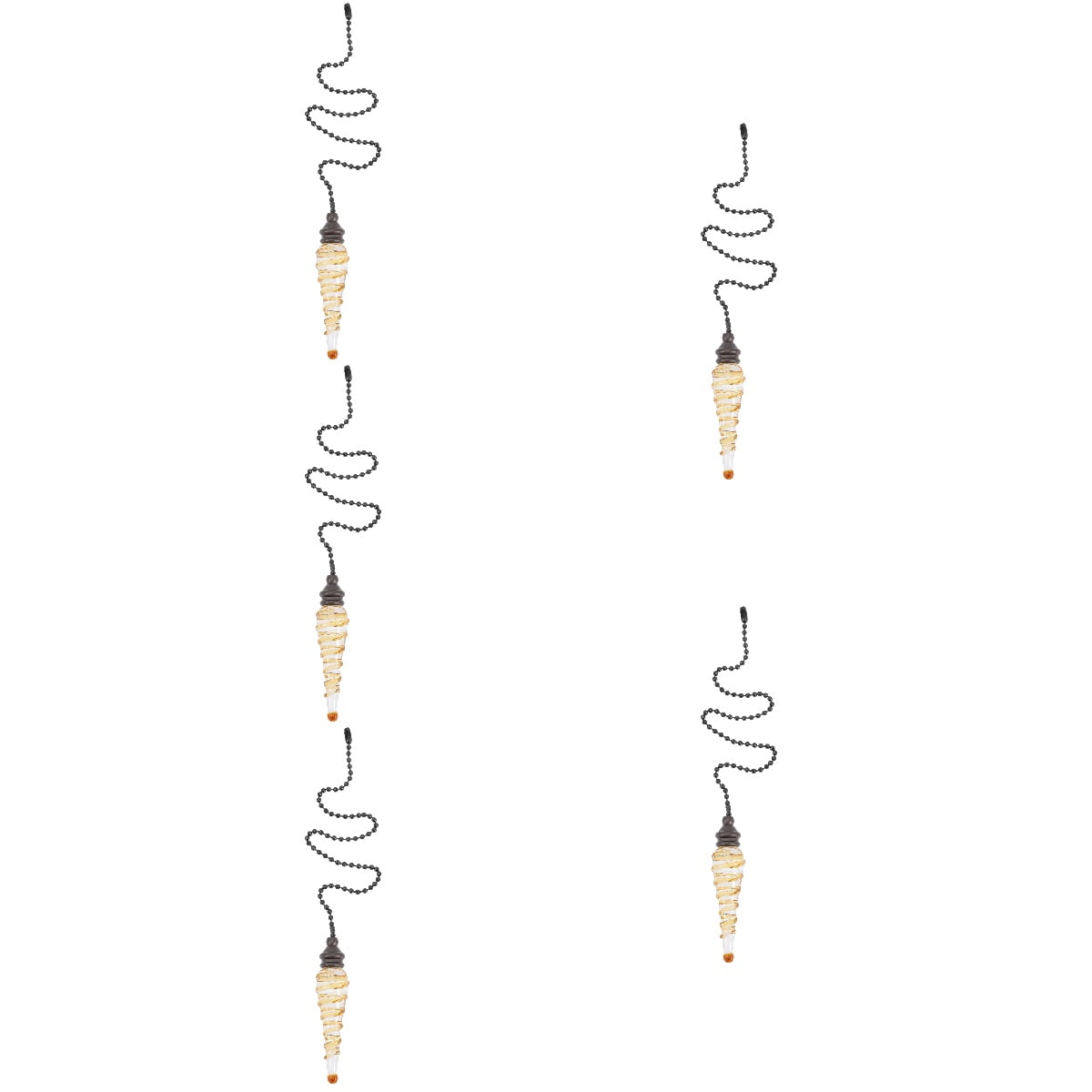 5 Count Decorations Light Pull Chain Glass Extension Metal - Walmart.com