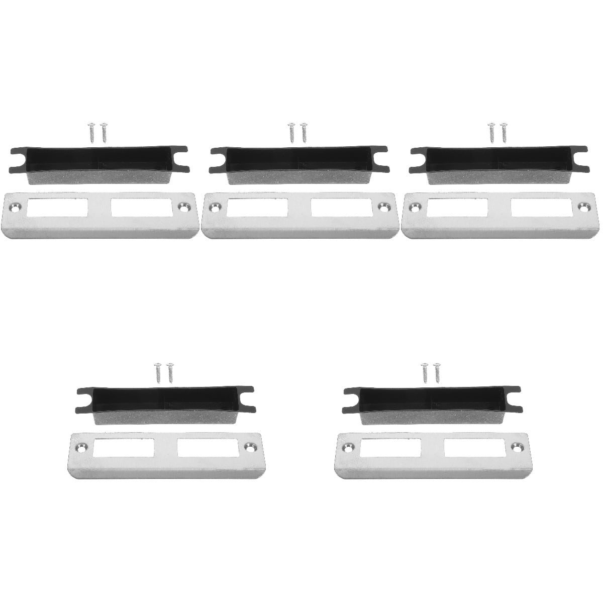 5 Count Door Striker Plates Deadbolt Installation Kit Exterior Lock ...