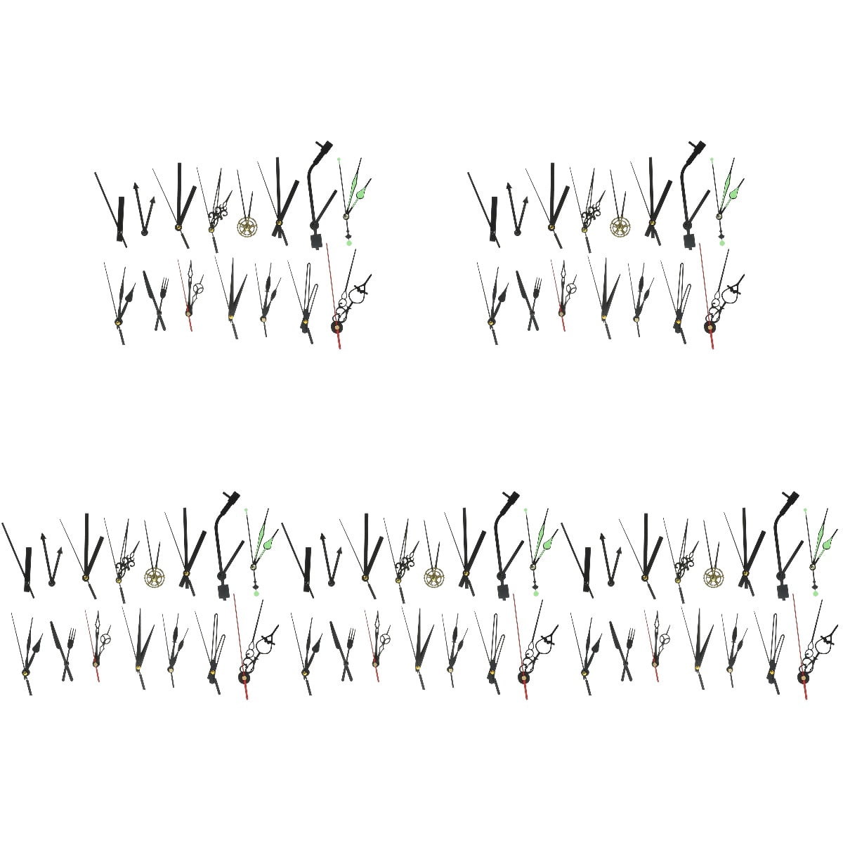 5 Count Dot Cutlery Clock Replacement Handset Movement Work - Walmart.com