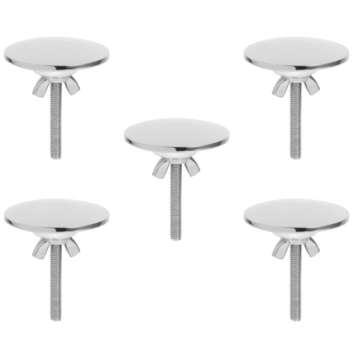 5 Count Faucet Plug Hole Cover Sink Decorative Stopper Covers Steel ...