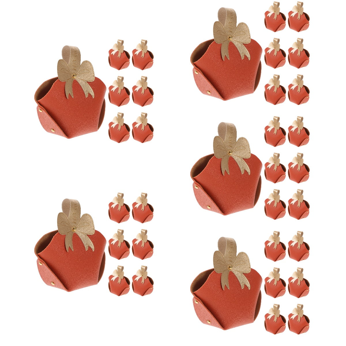 5 Count Favor Boxes Mini Purse Party Purple Candy Pcs Gift Baby ...