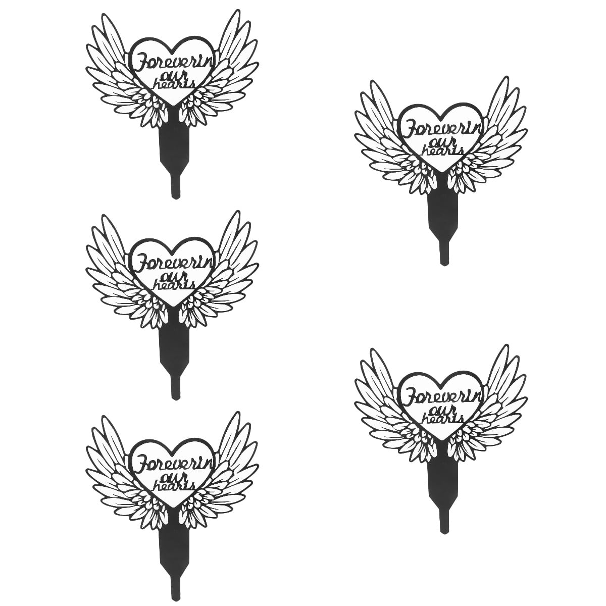 5 Count Funeral Decorations Grave Markers Pile - Walmart.com