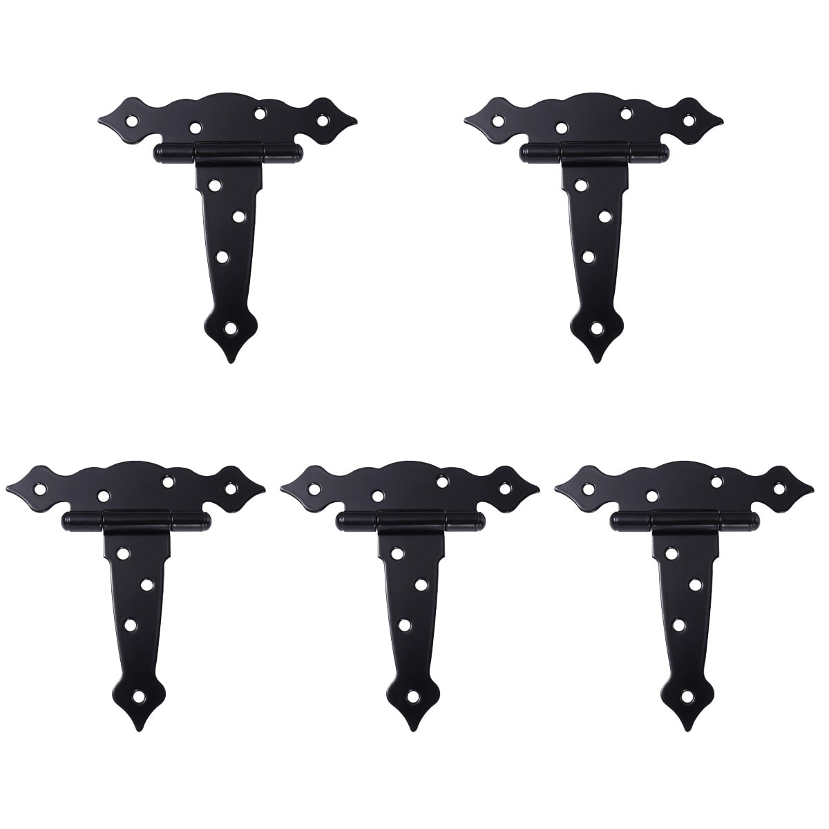 5 Count Gate Door Hinge Load-bearing Hinge 16X13CM Black - Walmart.com