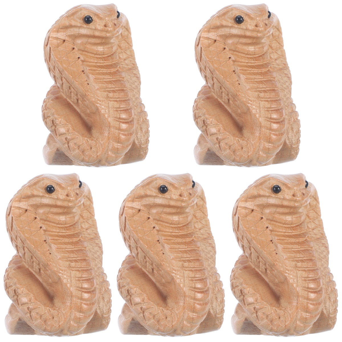 5 Count Hanger Rack Wood Carving Snake Ornaments Travel - Walmart.com