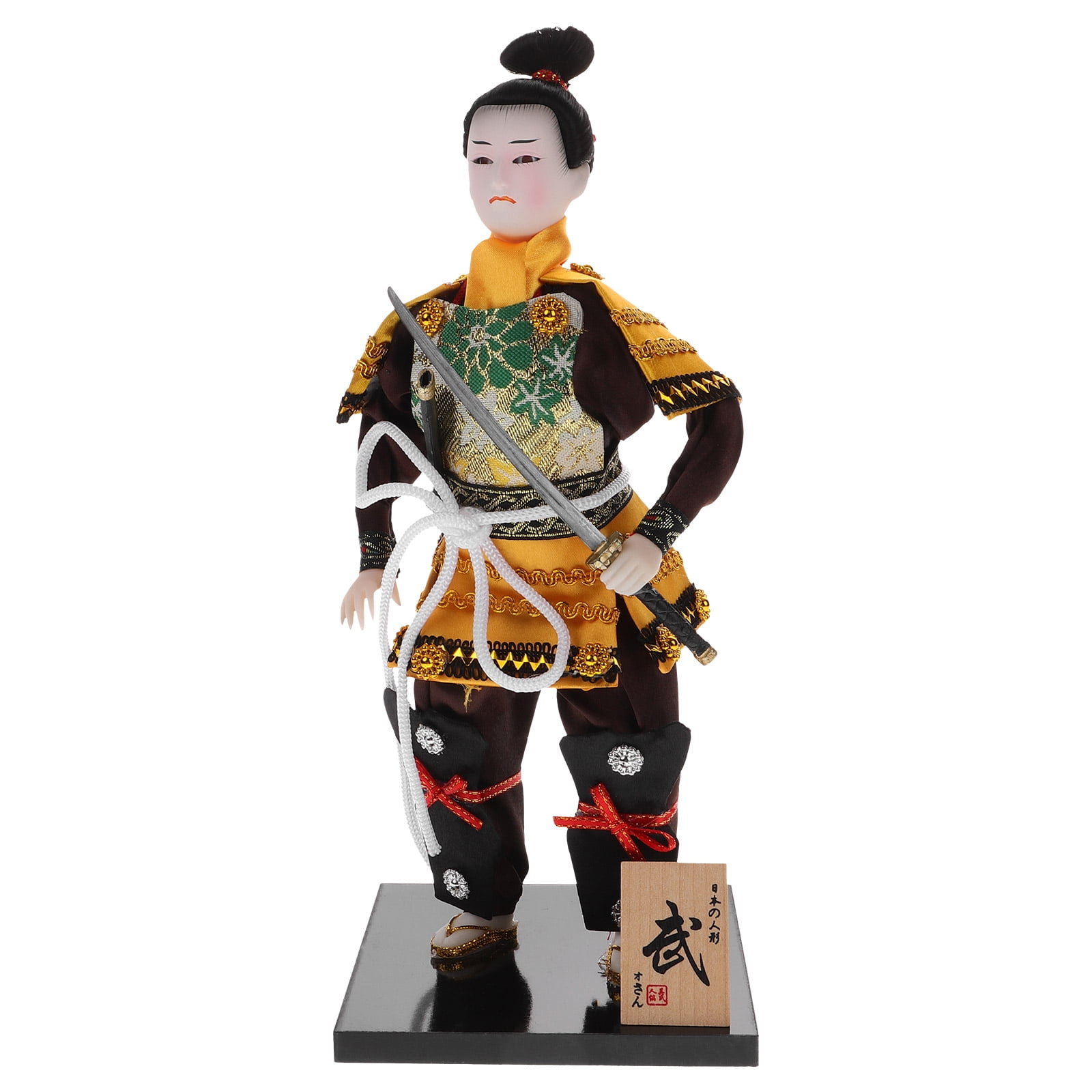 5 Count Japanese Room Decor Samurai Action Figures Warrior Figurines ...