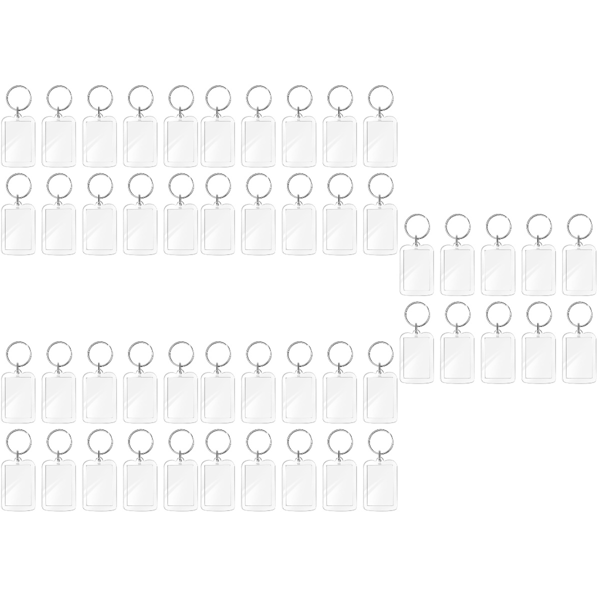 5 Count Key Rings Picture Frame Key Ring Friends Gift Fathers Day ...