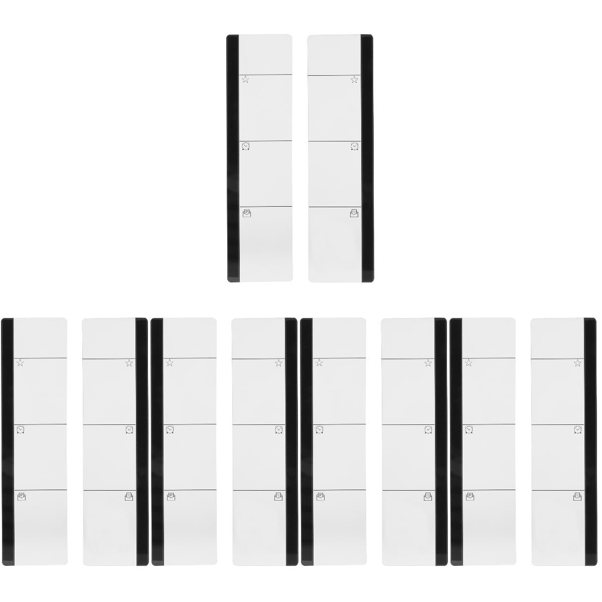 5 Count Labels Message Board Monitor Sticky Board Office 30X8.2cm ...