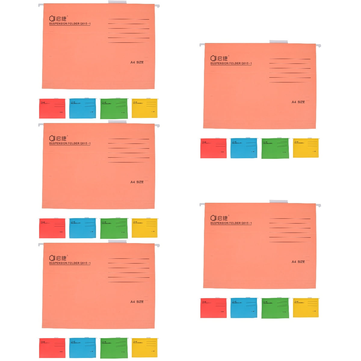 5 Count Legal File Folders Hanging Storage Container Office - Walmart.com