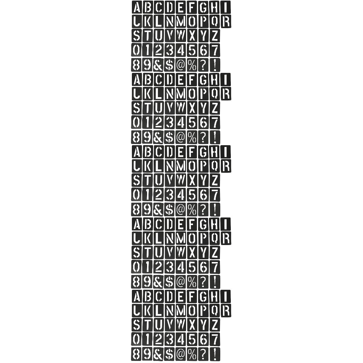 5 Count Letter Stencil Template Paper Crafts Stencils Bookmark Child ...