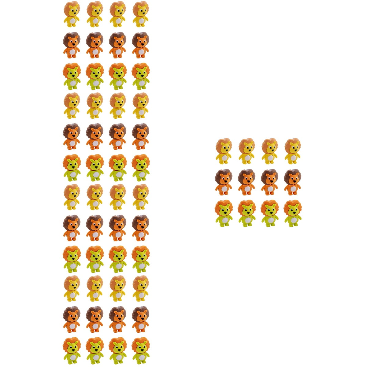 5 Count Lion Mini Erasers Gum Assorted Color Student - Walmart.com