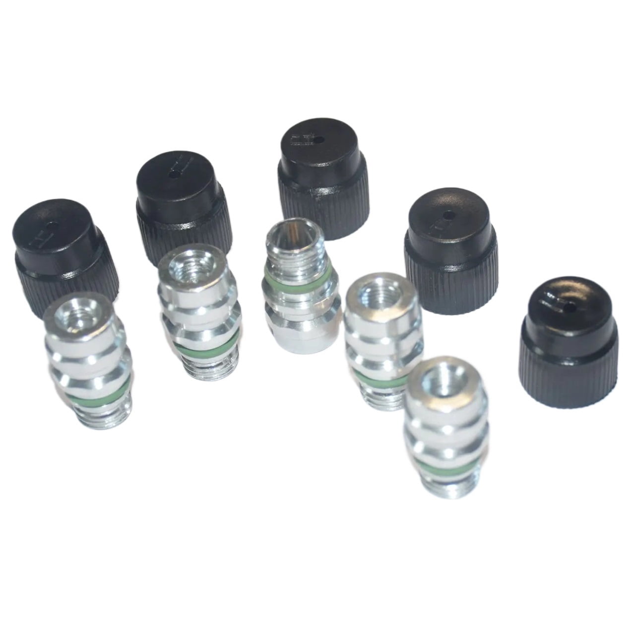 (5 Count) M12x1.5 Male High Side A/C Charge Port Valve Includes Caps ...