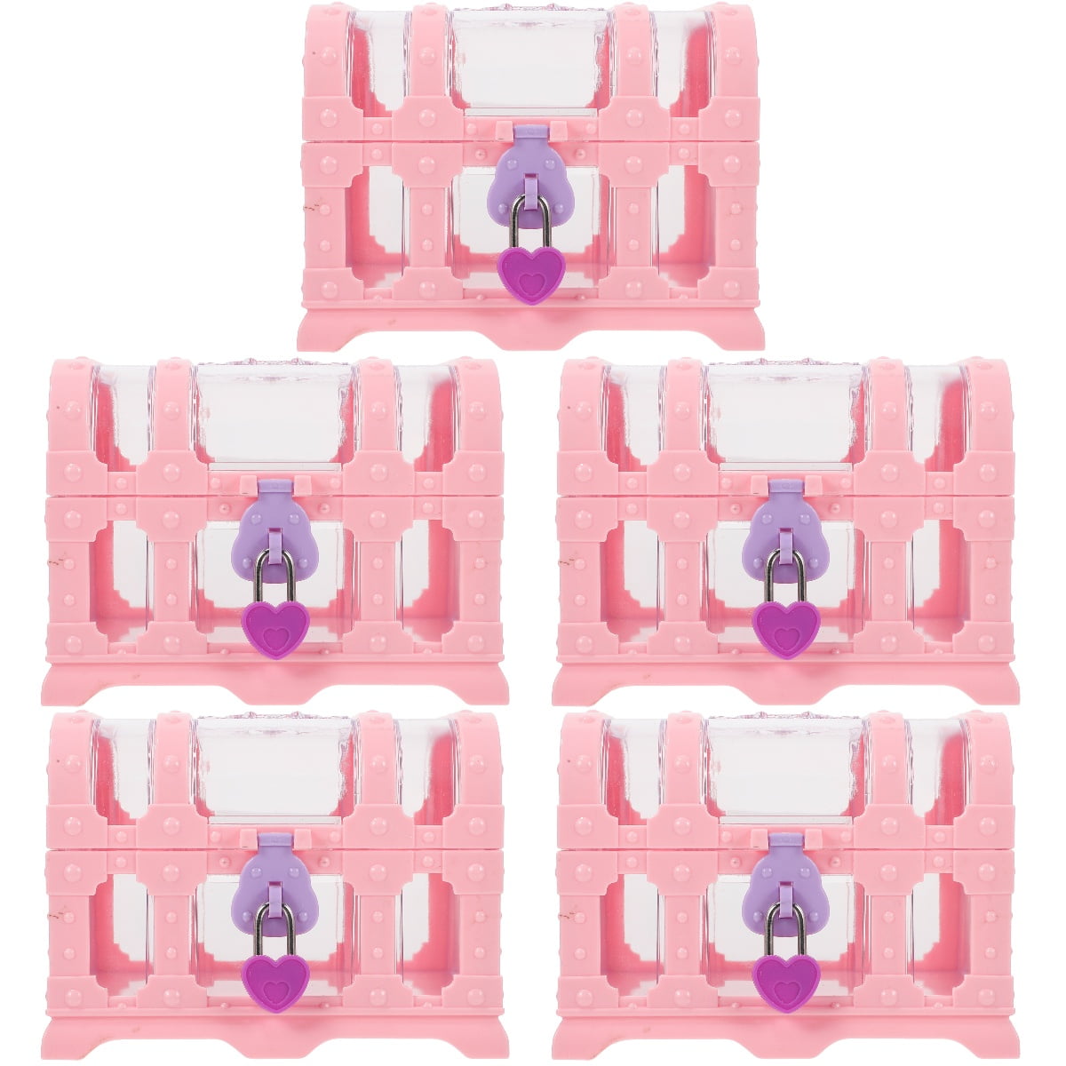 5 Count Mini Treasure Chest Treasure Chest Toy Holder Box Child 13 ...