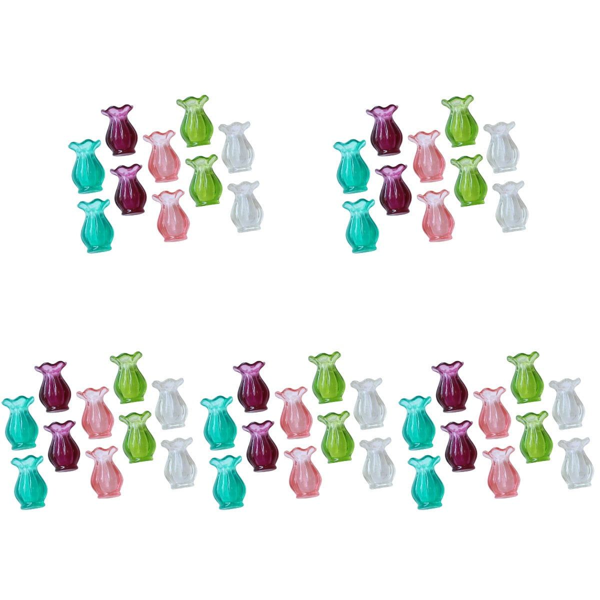 5 Count Mini Vase Floral Arrangements for Flowers Home Decoration ...