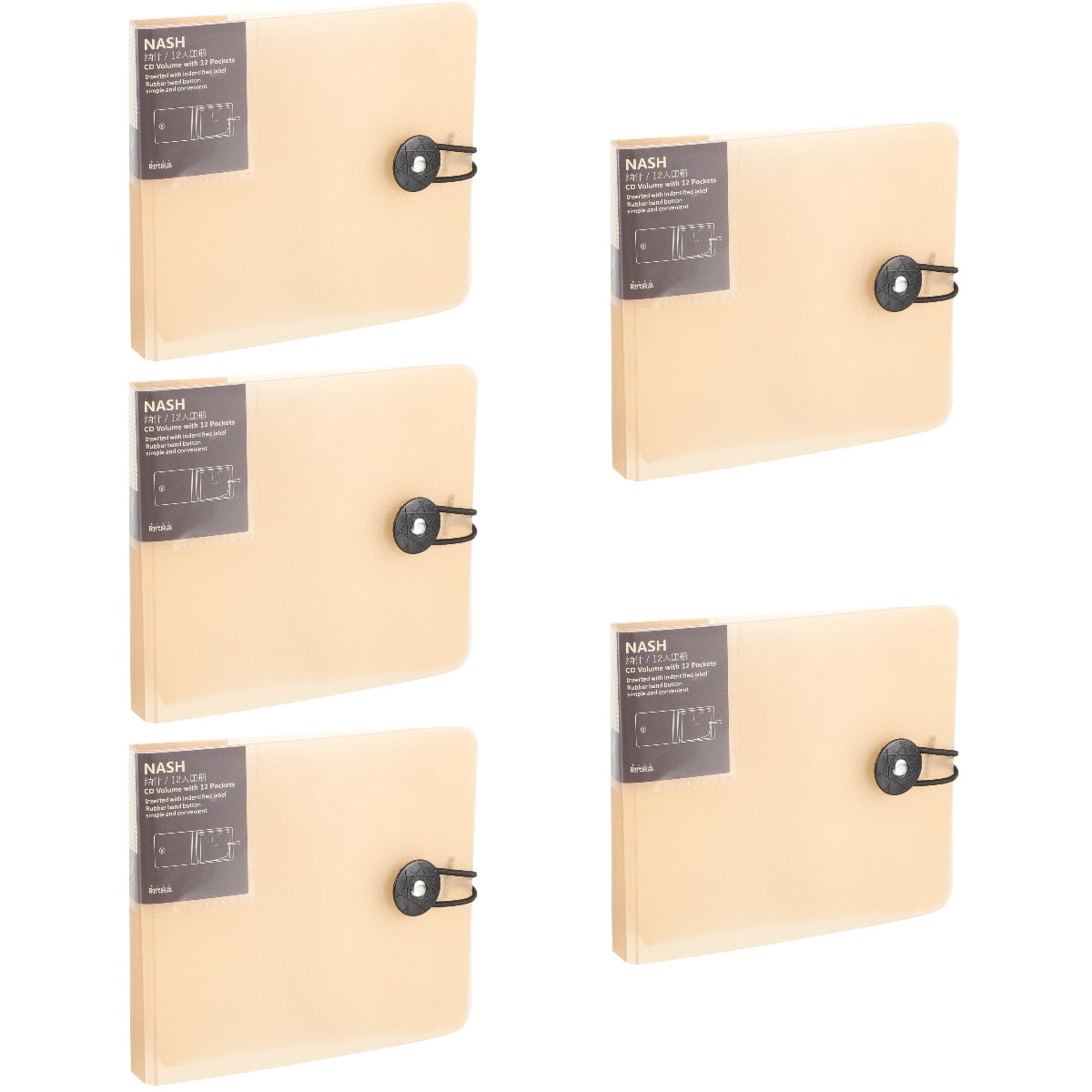 5 Count Packaging Bin CD Storage Bag DVD Insert Sheets Travel - Walmart.com