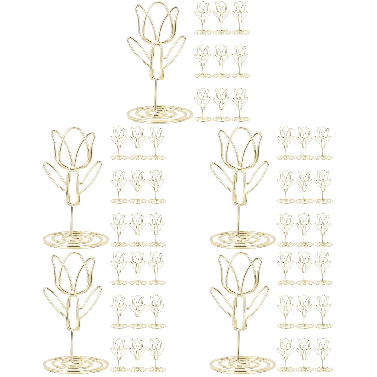 5 Count Place Card Stand Table Holders for Flowers Wedding Games Tables ...